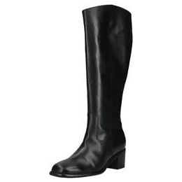 Stiefel Gabor "Gabor Stiefel Glattleder", Damen, Gr. 38,5, schwarz, Glattleder, Schuhe Stiefel