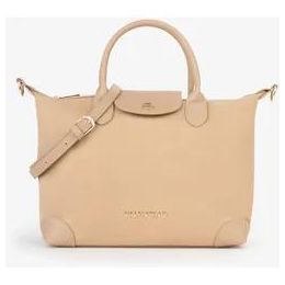 Henkeltasche Valentino BAGS "JOLLY RE", Damen, Gr. B/H/T: 15cm x 23cm x 32cm, natur, Lederimitat, Textil, Taschen, Damen Schultertasche, Umh&auml;ngetasche mit Logoschriftzug