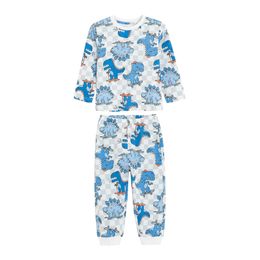 Cool Club Pyjama Jungen Gr&ouml;&szlig;e 116 blau / hellblau / hellgrau / wei&szlig;