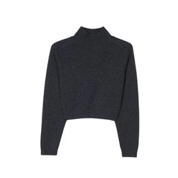 GOBI Cashmere Pullover 'Cropped High-Neck Cashmere Sweater' Damen Gr&ouml;&szlig;e XL dunkelgrau