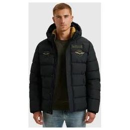 PME-Legend Steppjacke PME LEGEND, Herren, Gr. 3XL, salute, Web, Obermaterial: 100% Polyester, unifarben mit Farbeins&auml;tzen, normal h&uuml;ftbedeckend, B&uuml;ndchen, Jacken Steppjacke, mit Kapuze und Logo-Badges