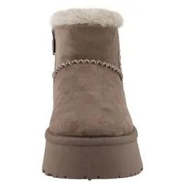 Stiefel Tom Tailor "Tom Tailor Winter Boots", Damen, Gr. 40, mud, Polyester, unifarben, Schuhe Stiefel