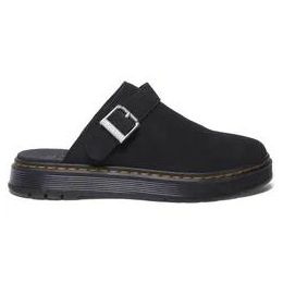 Sabot Dr. Martens "Brookline BRONX SUEDE", Herren, Gr. 48, schwarz, Veloursleder, Schuhe Sabot, Clog, Hausschuh, Slides mit Plateausohle