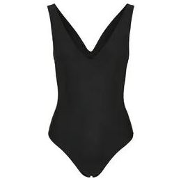 Monokini Urban Classics "Urban Classics Damen Ladies Recycled High Leg Swimsuit", Gr. M, N-Gr, schwarz, 83% Polyester, 17% Elasthan, Badeanz&uuml;ge
