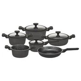 Topf-Set Hanseatic "Black Edition, mit langlebiger VITAFLON GRANIT Antihaft-Versiegelung", schwarz, 3 l, T&ouml;pfe, Kochtopf-Set im modernen Design mit formsch&ouml;nen Soft-Touchgriffen