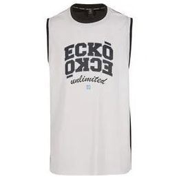 Tanktop ECKO UNLTD. "Ecko Unltd. Tanktops Pivot", Damen, Gr. XL, hellwei&szlig;, jet schwarz, 100% Baumwolle, bedruckt, normal, Tops Tanktop