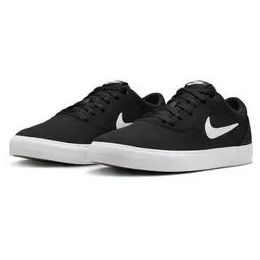 Sneaker Nike SPORTSWEAR "CHARGE CNVS", Herren, Gr. 42, schwarz, wei&szlig;, schwarz, gum light braun, Textil, Schuhe Sneaker
