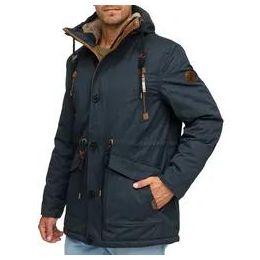 Parka INDICODE "INGillespie", Herren, Gr. L, schwarz, Web, Obermaterial: 100% Polyester, unifarben, regular fit, Jacken Parka