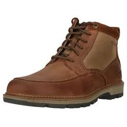 Stiefel Clarks "Maplewalk Rise", Damen, Gr. 40, braun, Leder, Schuhe Stiefel, aus wasserdichtem Leder