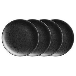 M&auml;ser Dessertteller M&Auml;SER "Essential", schwarz, &Oslash;:22cm, Steinzeug, Speiseteller, Teller Set