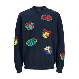 Jack & Jones Jack & Jones Sweater 'JORHoliday' male Blue size XXL
