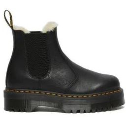 Winterstiefelette Dr. Martens "2976 Quad", Damen, Gr. 41, schwarz, Leder, Schuhe Winterstiefelette, Plateauboot mit Warmfutter