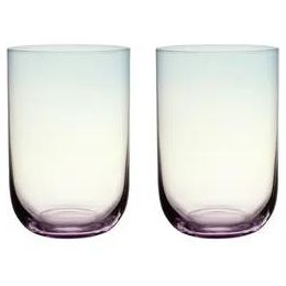 Villeroy & Boch Longdrinkglas "Longdrinkbecher Like Glass 385 ml 2er Set", bunt (pearl), 2 tlg., Glas, LIKE. BY VILLEROY & BOCH, Trinkgef&auml;&szlig;e