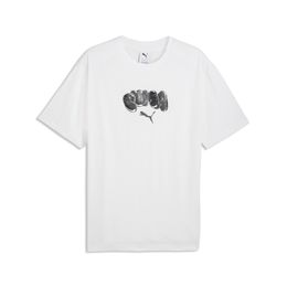 Puma T-Shirt 'Balloon Art' Herren Gr&ouml;&szlig;e XS dunkelgrau / schwarz / wei&szlig;