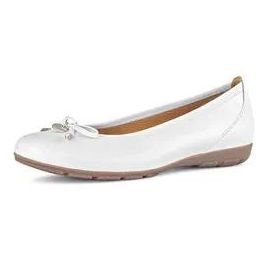 Ballerina Gabor "Sportliche Ballerina", Damen, Gr. 39, wei&szlig;, Schuhe Ballerina