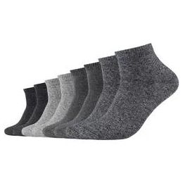 Kurzsocken s.Oliver "Socken 8er Pack", Herren, Gr. 39-42, schwarz (schwarz, grau), Obermaterial: 62% Baumwolle CO. 36% Polyester PES. 2% Elasthan EL., Socken