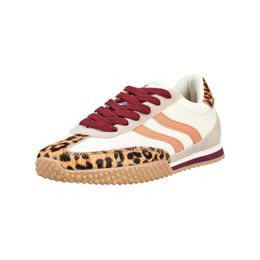 Gioseppo Sneaker Damen Gr&ouml;&szlig;e 39 beige / weinrot / wei&szlig;