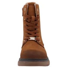 Stiefel Tom Tailor "Tom Tailor Tall Boots", M&auml;dchen, Gr. 39, cognac, Polyurethan, unifarben, Schuhe Stiefel