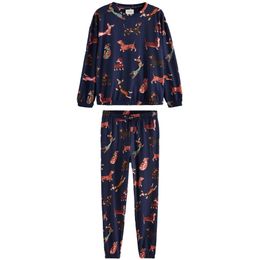 next Pyjama Damen Gr&ouml;&szlig;e M navy / mischfarben Winterkleid