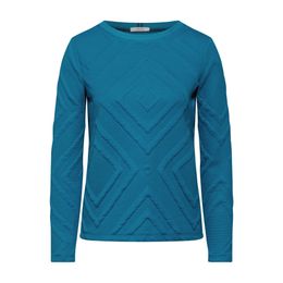 Cecil Sweatshirt Damen Gr&ouml;&szlig;e M cyanblau