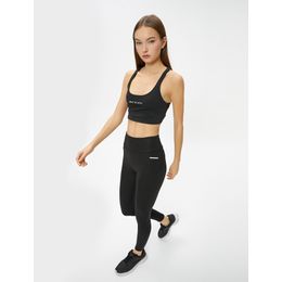 KOTON Leggings Damen Gr&ouml;&szlig;e XS schwarz