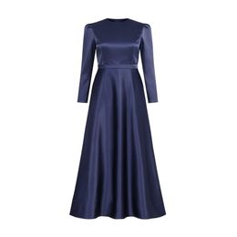 Modamihram Abendkleid Damen Gr&ouml;&szlig;e 48 indigo Winterkleid