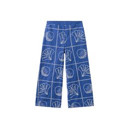 Mango Kids Hose 'Kleinset' M&auml;dchen Gr&ouml;&szlig;e 130/140 neonblau / wei&szlig;