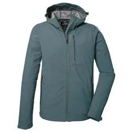 Softshelljacke Killtec "KOS 259 MN SFTSHLL JCKT", Herren, Gr. 3XL, royalblau, Oberseite: 100% Polyester;R&uuml;ckseite: 100% Polyester;Futter: 100% Polyester, Jacken Softshelljacke, Wasserabweisende Softshelljacke mit verstellbarer Kapuze