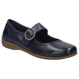 Ballerina Josef Seibel "Fenja 18, indigo", Damen, Gr. 38, blau (indigo), Obermaterial: 100% Rindsleder Leather cow., Schuhe Ballerina