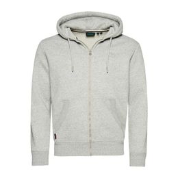 Superdry & Co Zip-Up Hoodie 'Essential' male Grey size XXL