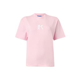 KARL LAGERFELD JEANS T-Shirt Damen Gr&ouml;&szlig;e XS rosa / wei&szlig;