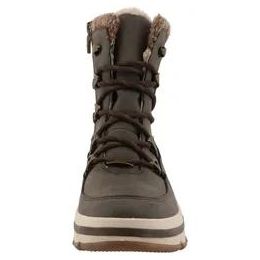 Stiefel Tom Tailor "Tom Tailor Winter Boots", Damen, Gr. 41, lava, unifarben, Schuhe Stiefel