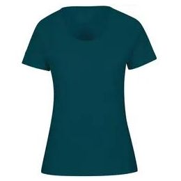 T-Shirt TRIGEMA "TRIGEMA Damen T Shirt aus Biobaumwolle", Damen, Gr. S, saphir, Single Jersey, 100% Baumwolle (Bio-Baumwolle kbA), Basic, lang, ohne Ausschnitt, Shirts T-Shirt