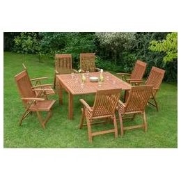 Garten-Essgruppe Merxx "Commodoro", beige (natur), Sitzm&ouml;bel-Sets