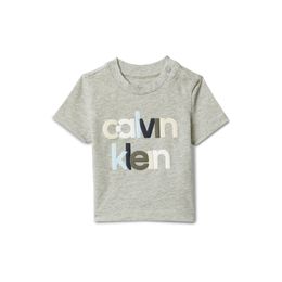 Calvin Klein Jeans T-Shirt M&auml;dchen Gr&ouml;&szlig;e 98 hellblau / greige / pastellpink / schwarz
