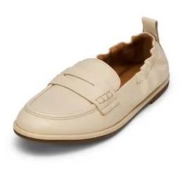 Marc O'Polo Loafer MARC O'POLO "mit elastischer Fersenkante", Damen, Gr. 38, raw cotton, Obermaterial: 100% Leder (Rind), unifarben, Schuhe Loafer