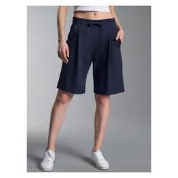 Bermudas TRIGEMA "TRIGEMA Shorts - Weit geschnitten", Damen, Gr. XXL, Normalgr&ouml;&szlig;en, navy, Piqu&eacute;, 100% Baumwolle, Basic, Hosen Bermudas