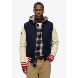 Superdry & Co Jacke Herren Gr&ouml;&szlig;e L beige / marine / rot