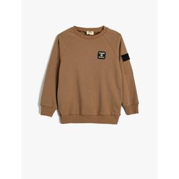 KOTON Sweatshirt Jungen Gr&ouml;&szlig;e 134/140 braun / schwarz
