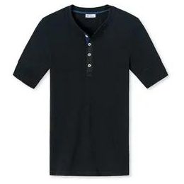 T-Shirt Schiesser Revival "T-Shirt 1er Pack", Herren, Gr. XXL, schwarz, Obermaterial: 100% Baumwolle CO., Shirts T-Shirt