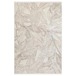 Teppich Esprit "Inga", beigecreme, B:160cm H:10mm L:225cm, Polyester, Teppiche, Teppich, Kurzflorteppich, gewebt, floral, modern, Wohnzimmer, natur