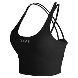 Sporttop YEAZ "Top GRACE", Damen, Gr. L, schwarz, Obermaterial: 75% Nylon NY. 25% Elasthan EL., Tops Sporttop