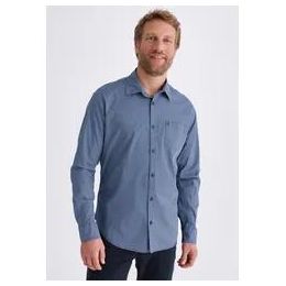 Flanellhemd Stooker Men "HARRISON Hemd Langarm Regular Fit", Herren, Gr. L, US-Gr&ouml;&szlig;en, blau geometric, Web, 98% Baumwolle, 2% Elasthan, regular fit, Hemden, Langarm Hemd Regular Fit f&uuml;r Herren