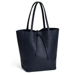 Schultertasche "EasyGo", Damen, Gr. B/H/T: 40cm x 30cm x 12cm onesize, marine, Leder, Collezione Alessandro, Taschen Schultertasche, aus softem Leder, Made in Italy