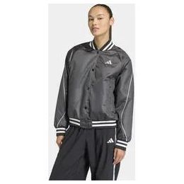 Bomberjacke Adidas SPORTSWEAR "STADIUM INSULATED", Damen, Gr. L, schwarz, Obermaterial: 100% Polyester, Rundhals, Jacken Bomberjacke