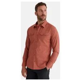 Flanellhemd HERO by John Medoox "HARRY Langarmhemd", Herren, Gr. 3XL, US-Gr&ouml;&szlig;en, orange square, Stoff, 60% Baumwolle, 40% Polyester, regular fit, Hemden