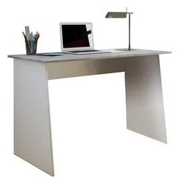 Schreibtisch Vcm "Holz Schreibtisch Computertisch Masola Maxi", grau (wei&szlig;, beton, optik), B:110cm T:50cm, Tische, Schreibtisch