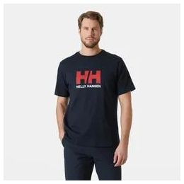 T-Shirt Helly Hansen "HH LOGO T-SHIRT 3.0", Herren, Gr. M, navy, Jersey, Obermaterial: 100% Baumwolle, bedruckt, unifarben, Basic h&uuml;ftbedeckend, Rundhals, Shirts T-Shirt, sportlicher Schnitt, kurze &Auml;rmel, Rundhalsausschnitt