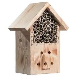 Insektenhotel Windhager "Zur Post", natur, B:20,5cm H:27cm T:12,5cm, Holzwerkstoff, Insektenhotels, Insektenhotel, BxTxH: 20,5x12,5x27 cm