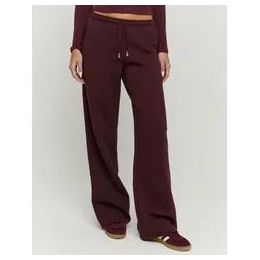 Sweathose Tally Weijl "SPACOWIBY", Damen, Gr. 40, N-Gr, mauve wine, Sweatware, Obermaterial: 65% Baumwolle, 35% Polyester, unifarben, lang, Hosen Sweathose, Baumwollmischung, weit